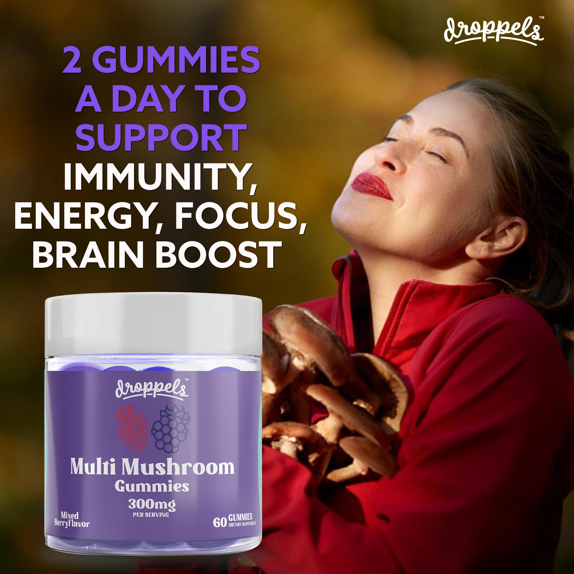 Delicious mushroom gummies for kids