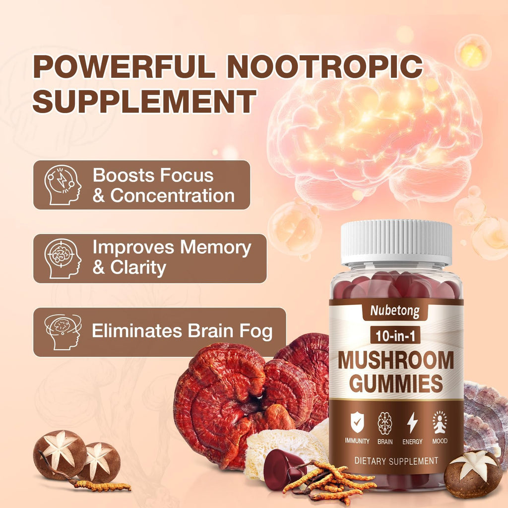 Delicious mushroom gummies for stress relief