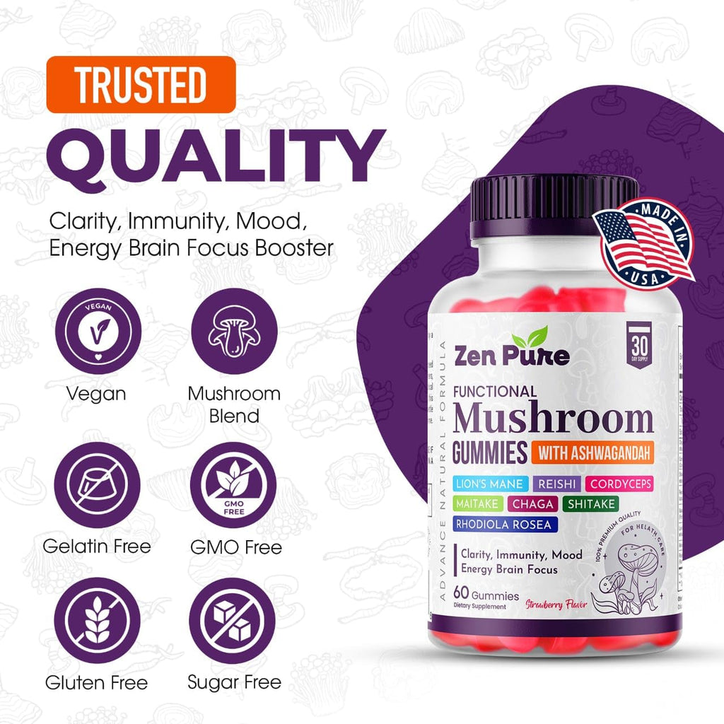 Delicious mushroom gummies for wellness