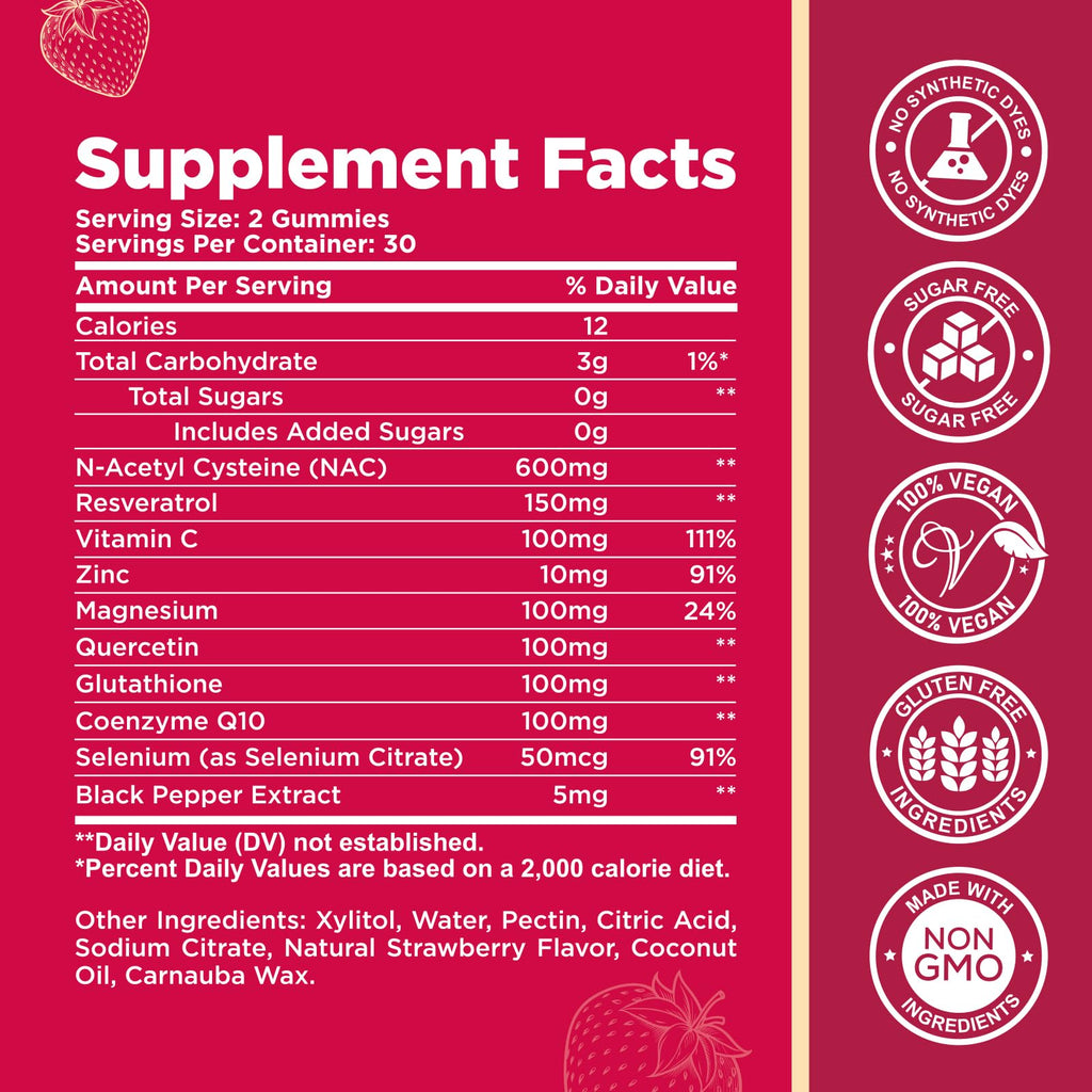 Delicious NAC gummies for health boost