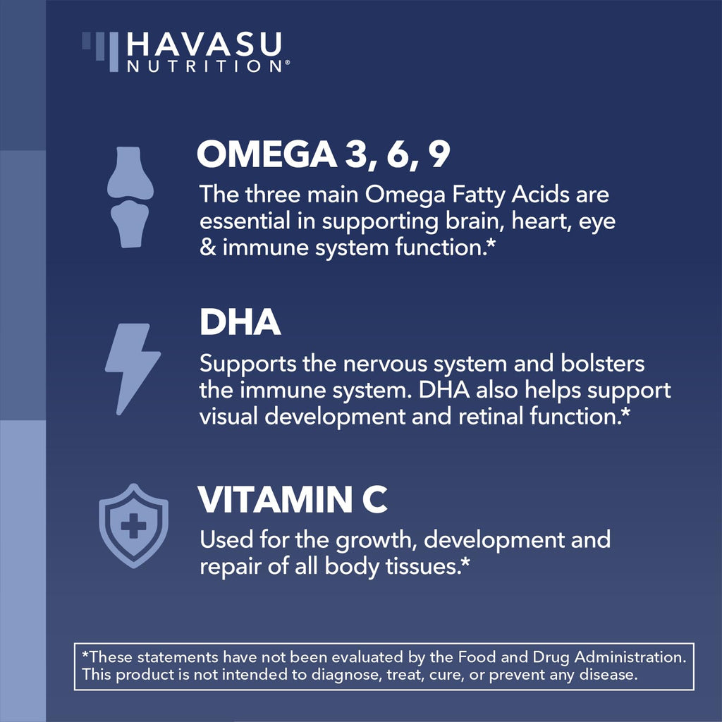 Delicious omega 3-6-9 gummy vitamins