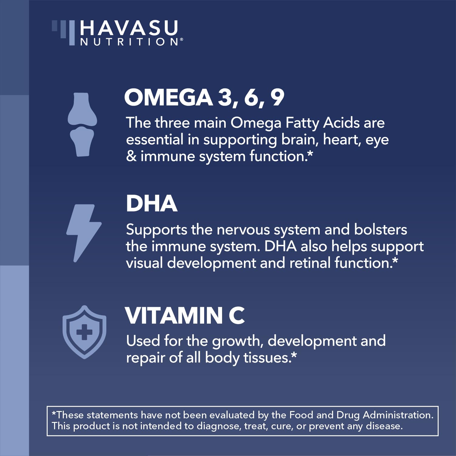 Delicious omega 3-6-9 gummy vitamins