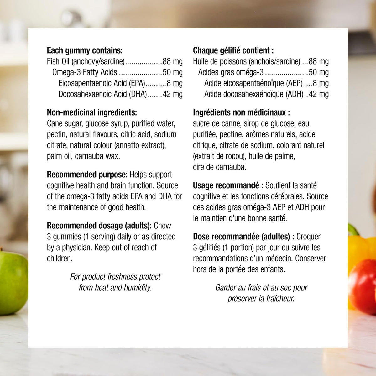 Delicious Omega-3 fish oil supplements
