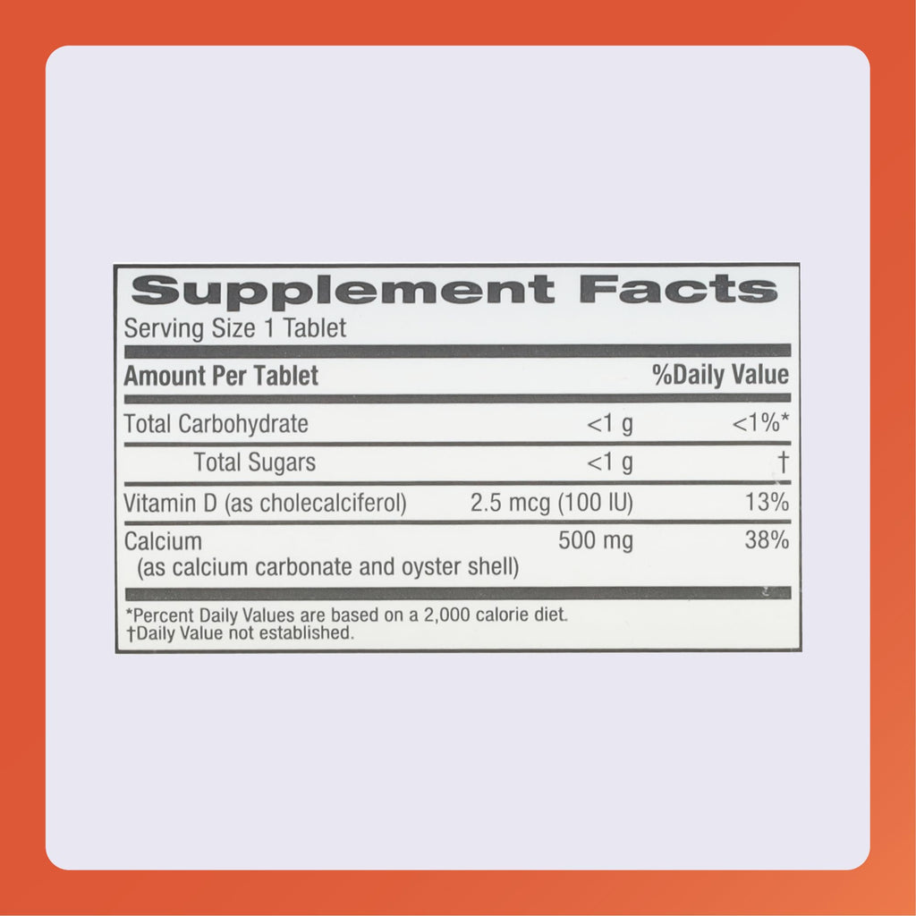 delicious orange calcium chewables