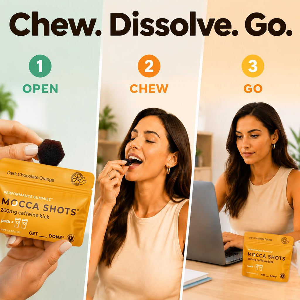 Delicious orange chocolate energy supplement