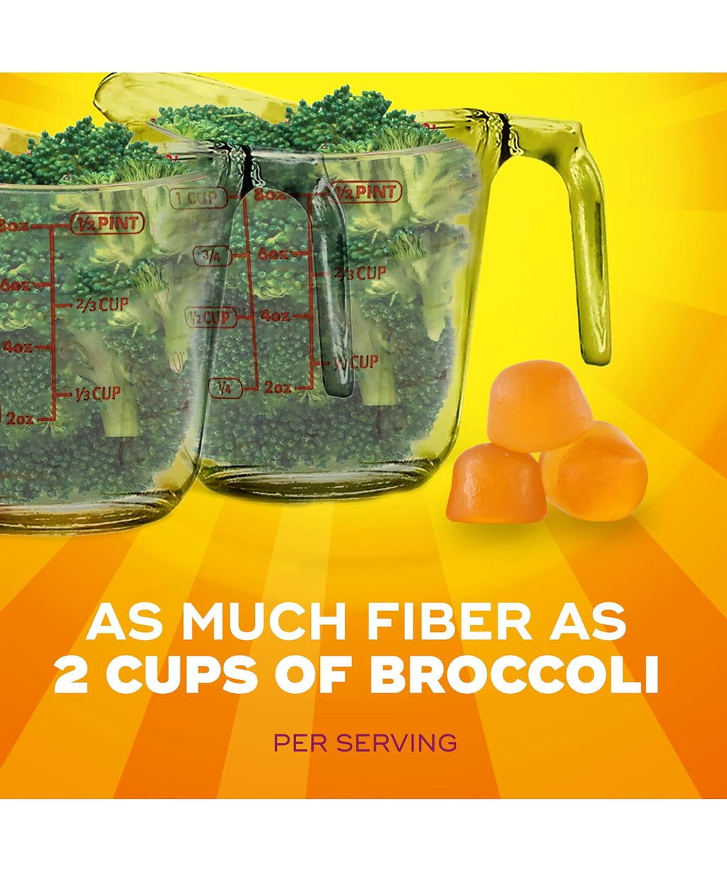 delicious orange flavor fiber gummies