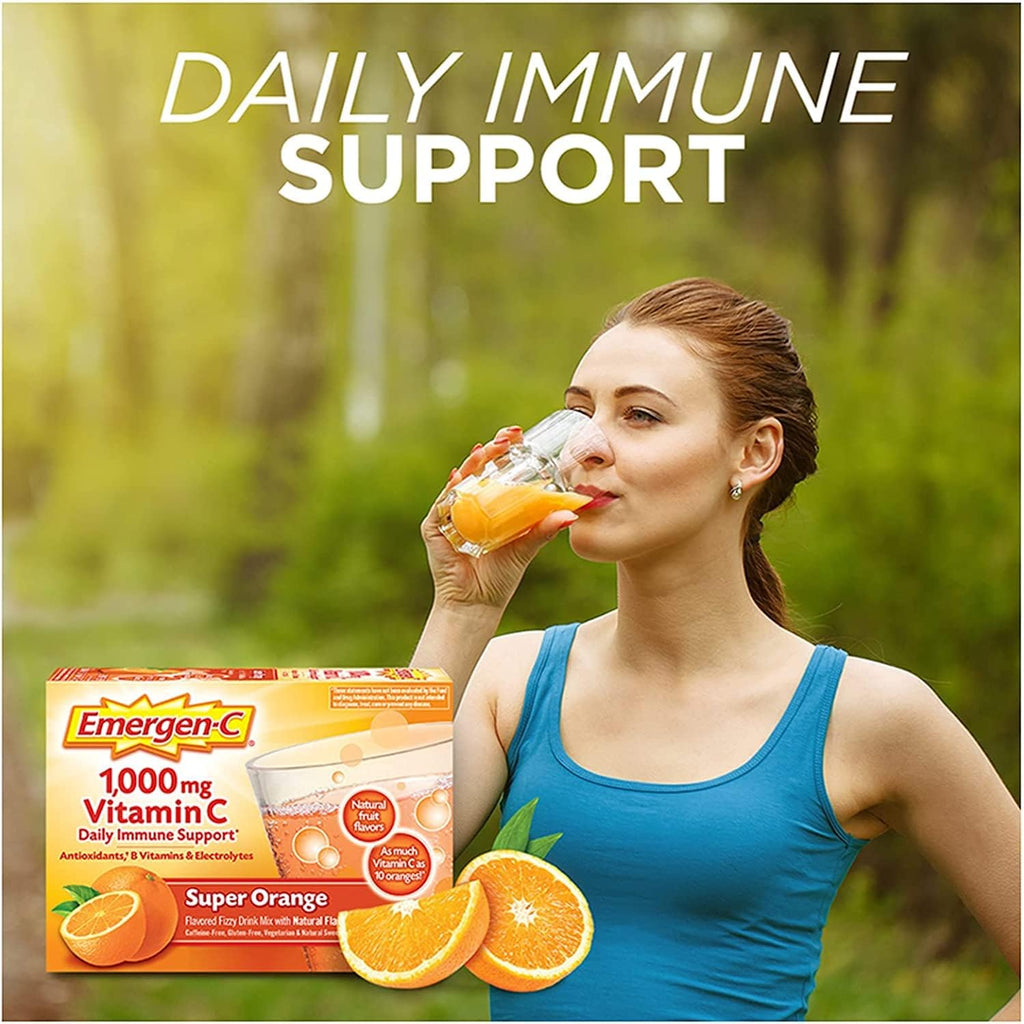 Delicious orange flavour Emergen-C drink