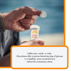 Delicious orange flavour glucose tablets