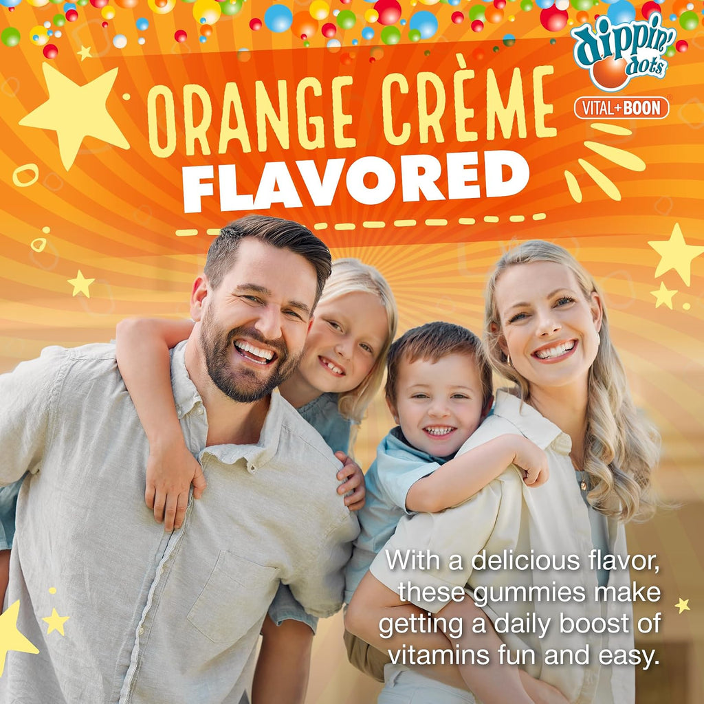 Delicious orange gummies for health