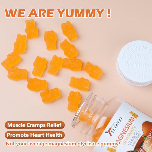Delicious orange magnesium gummies for health