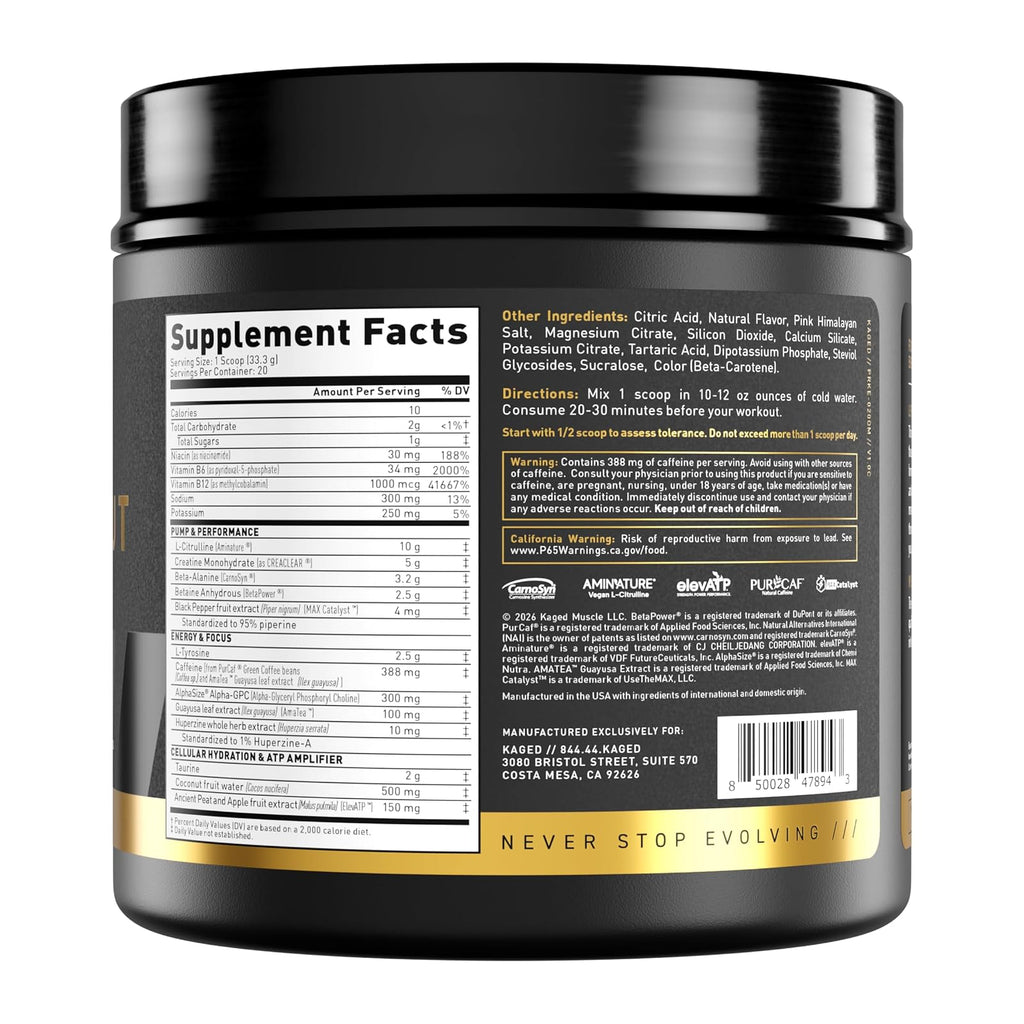 delicious orange mango pre-workout