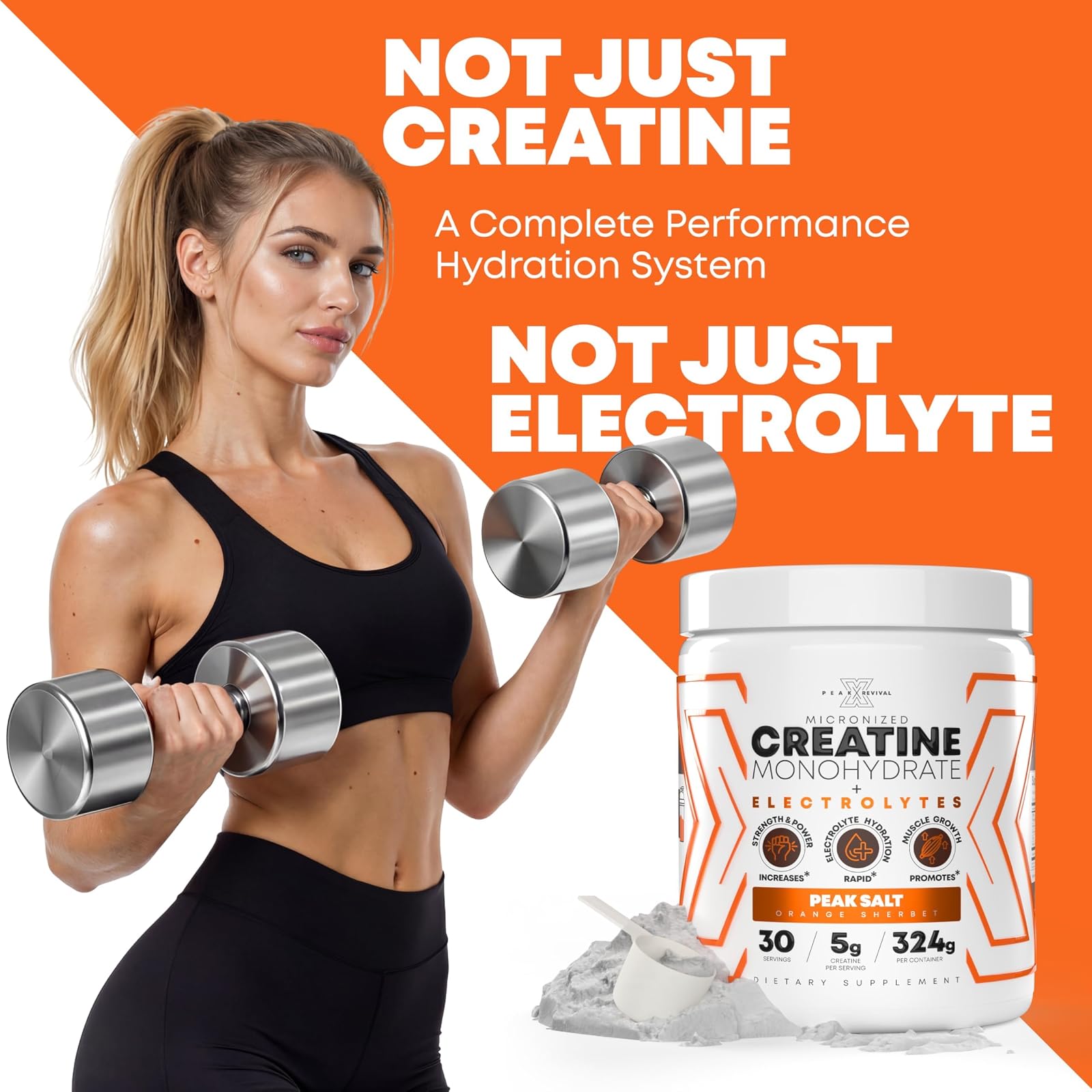delicious orange sherbet creatine drink