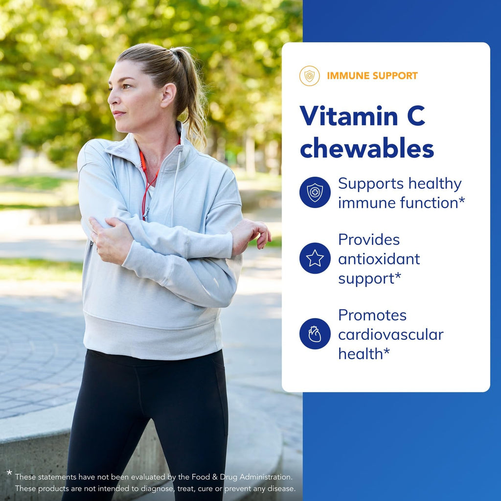 Delicious orange-strawberry vitamin C tablets