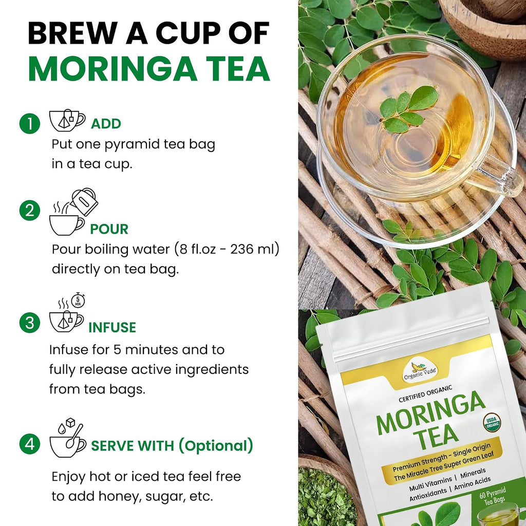 delicious organic moringa tea blend