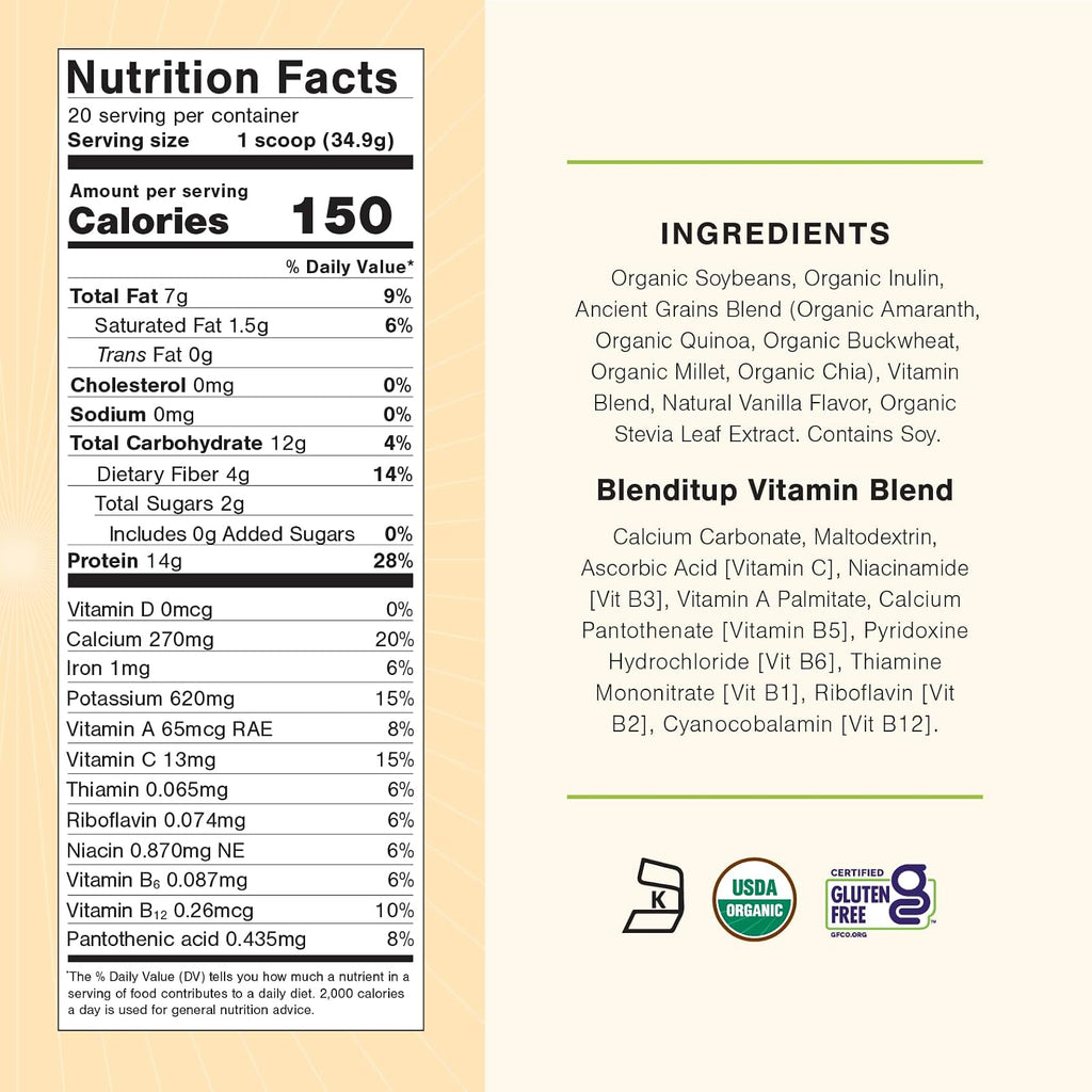 delicious organic protein drink