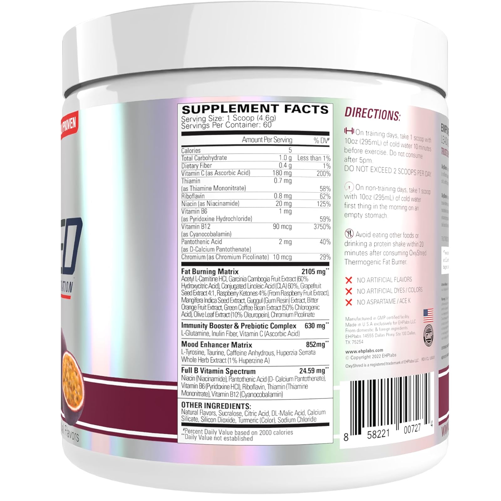 delicious passionfruit pre-workout formula