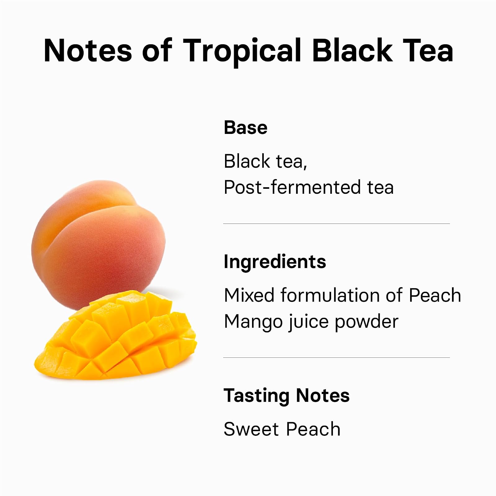 delicious peach black tea blend