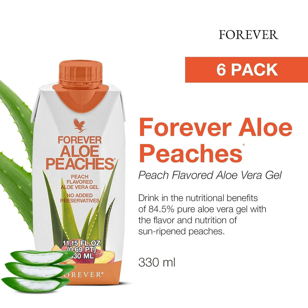 delicious peach flavour aloe vera