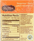 delicious peach flavour herbal tea