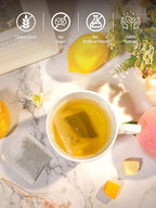 delicious peach green tea blend