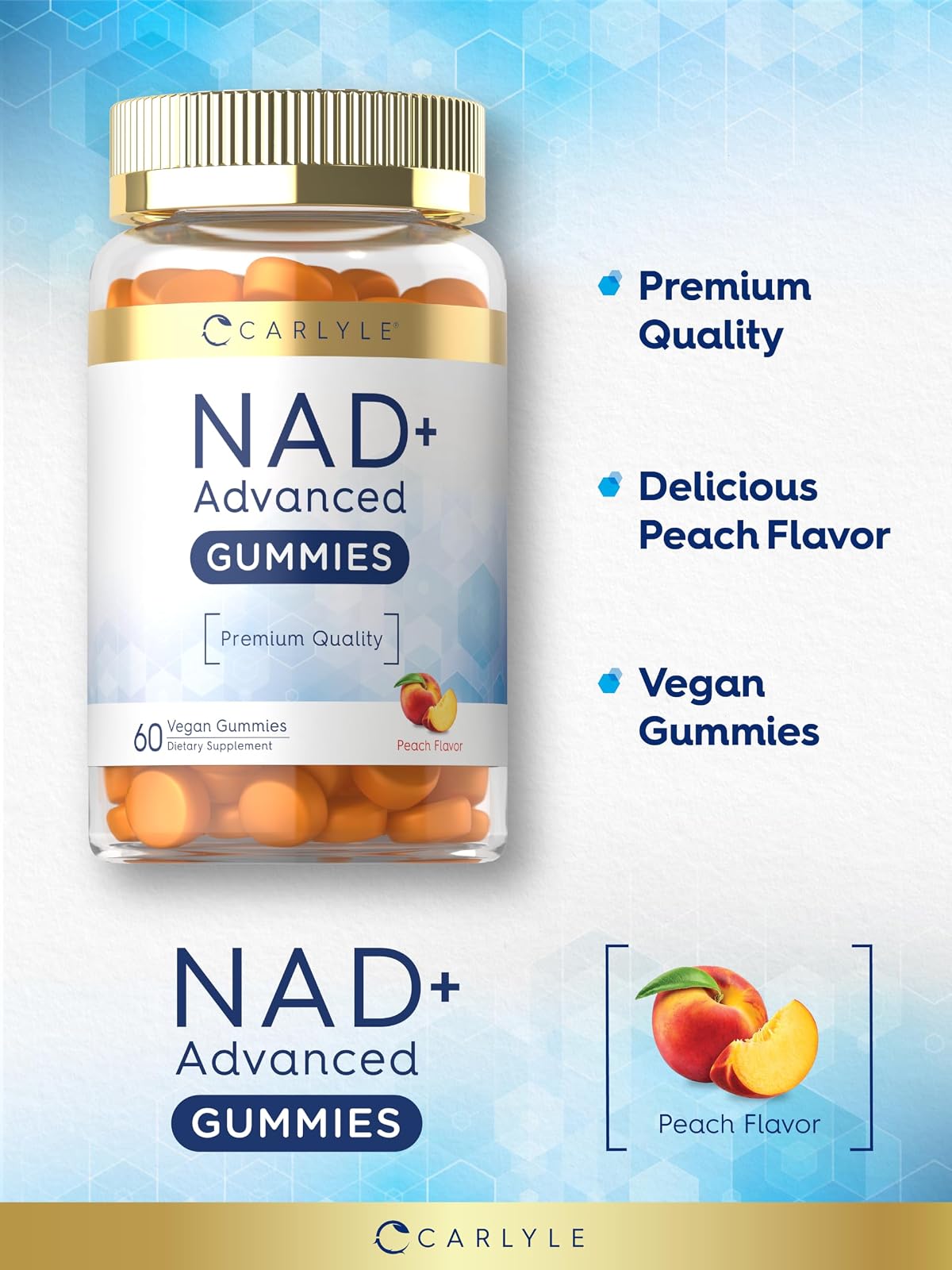 Delicious peach gummies for wellness