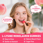 delicious peach l-lysine chewables