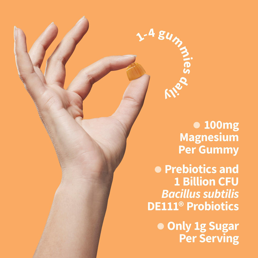 delicious peach magnesium gummies