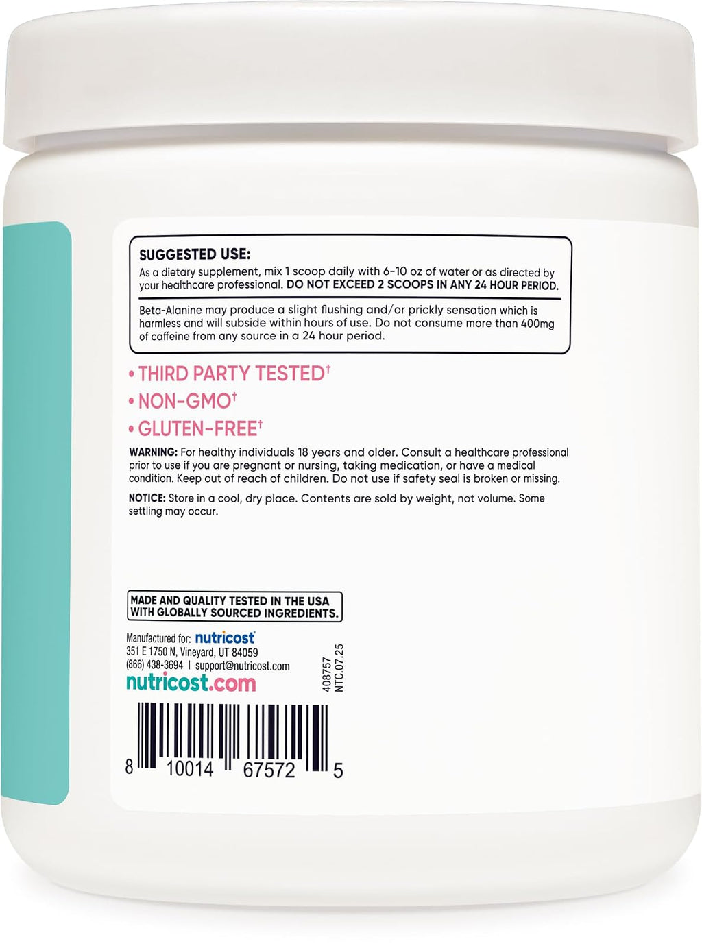 Delicious peach mango pre-workout flavour