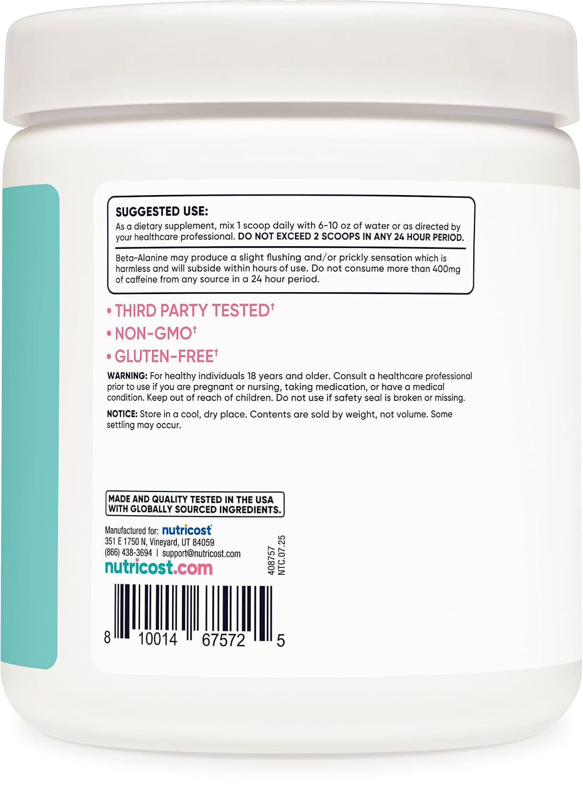 Delicious peach mango pre-workout flavour