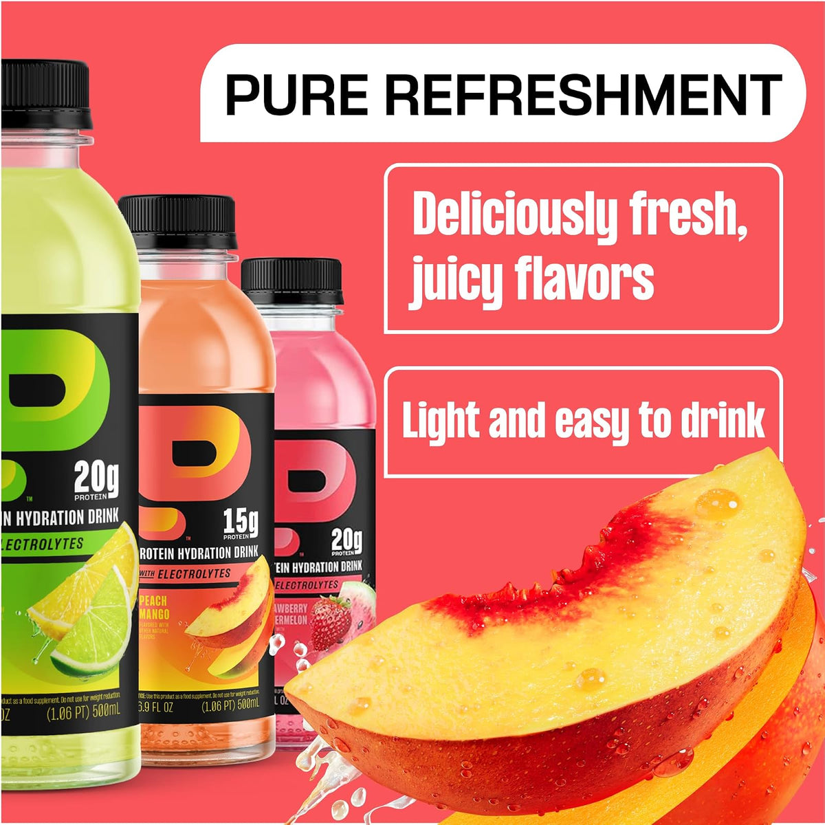 delicious peach mango whey protein