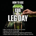 Delicious peach mango workout drink