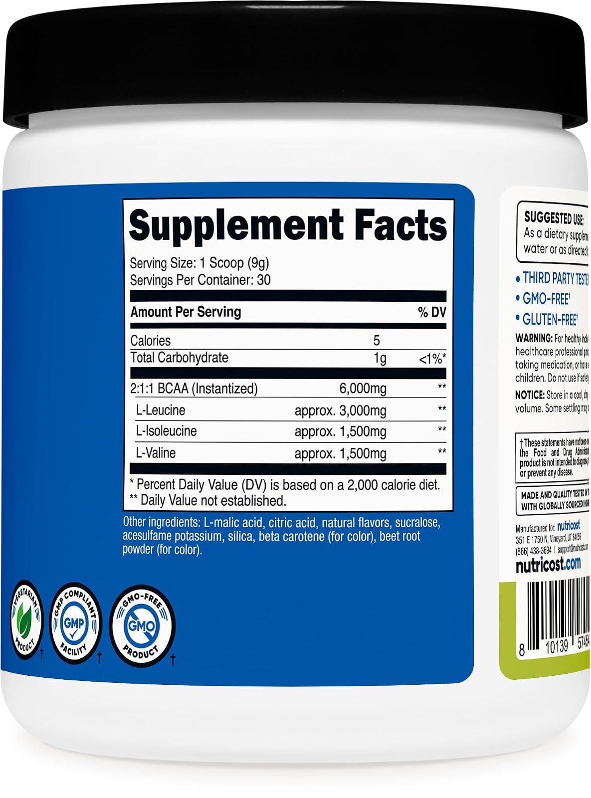 Delicious peach pear flavour BCAA supplement