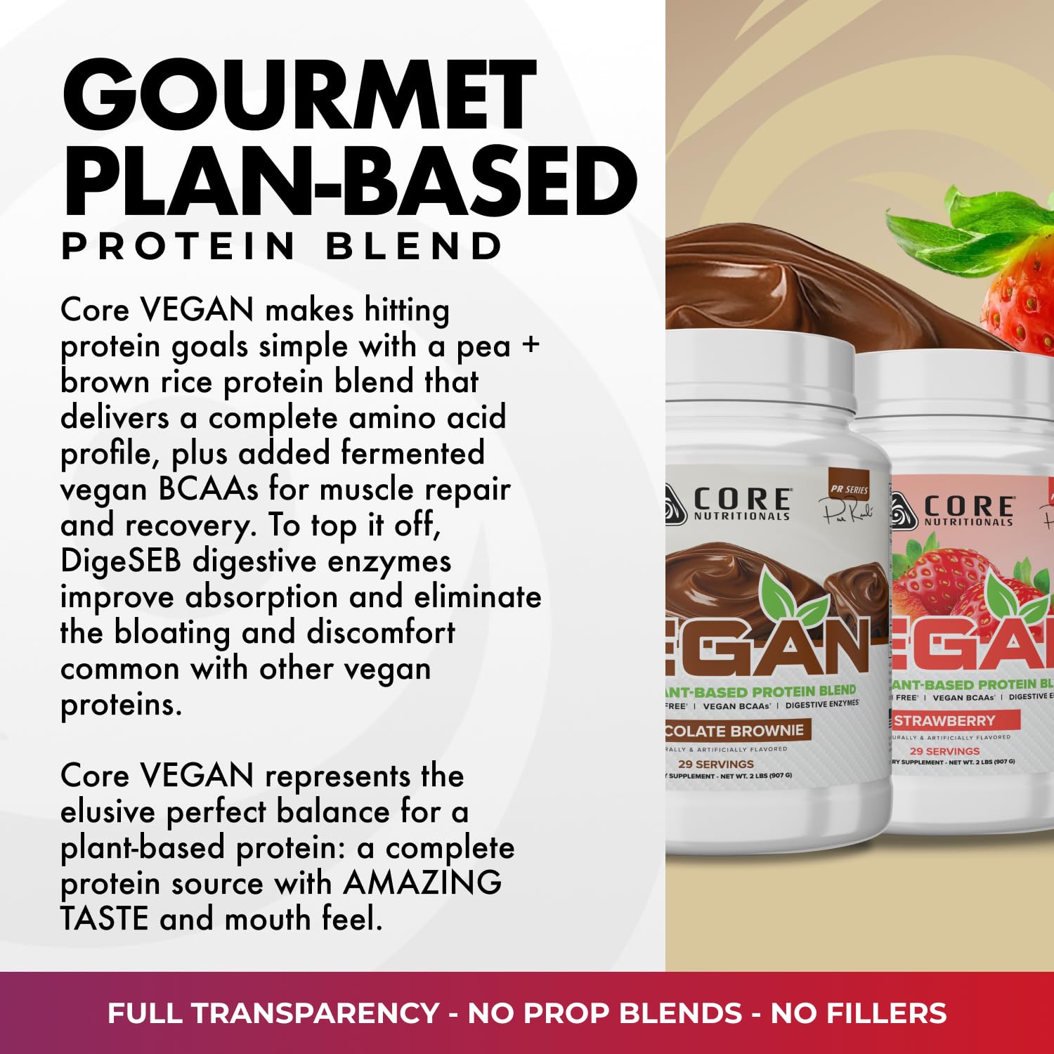 Delicious peanut butter flavour protein