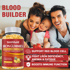 delicious pineapple flavoured iron gummies