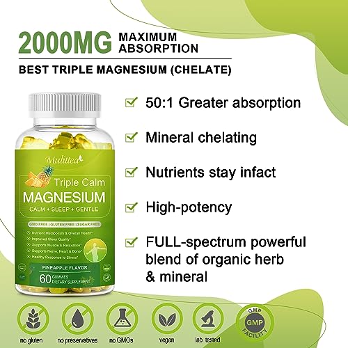 delicious pineapple magnesium gummies