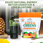 delicious pineapple-mango greens powder