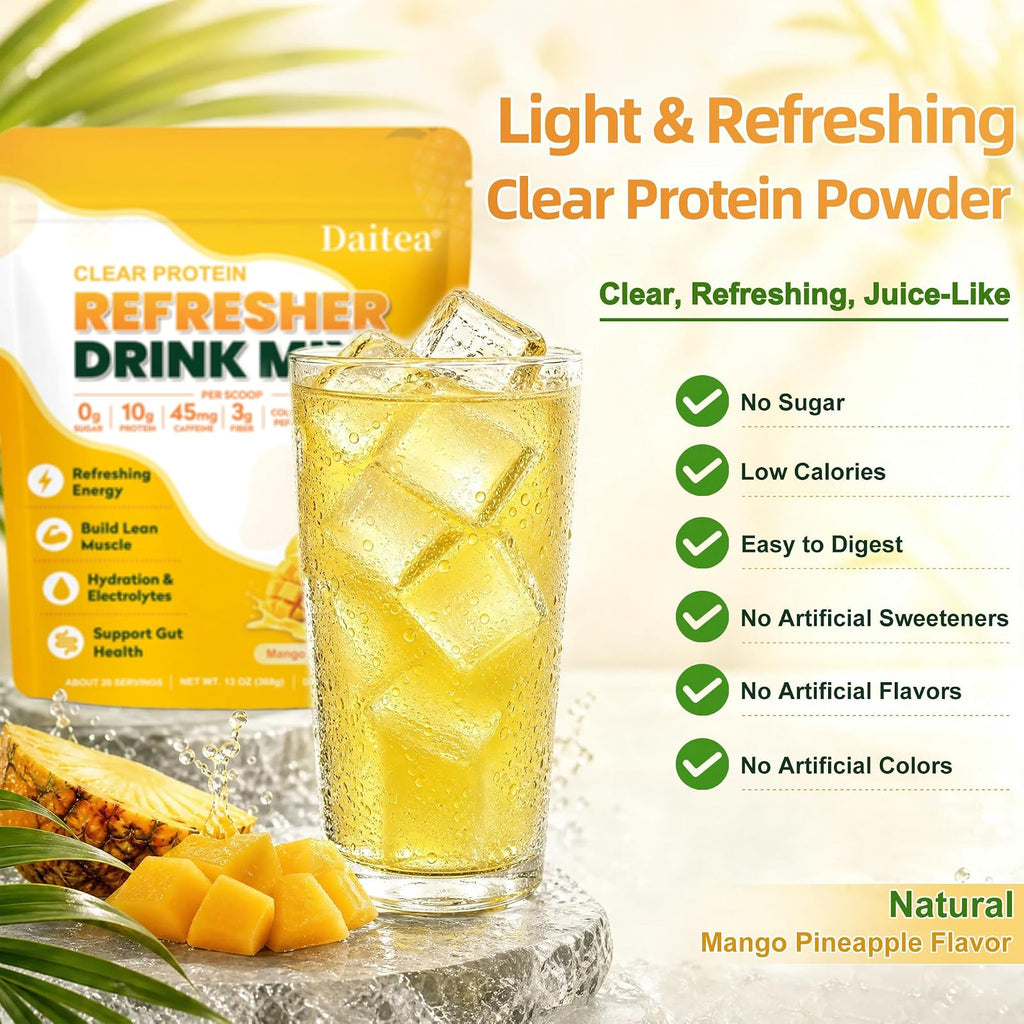 delicious pineapple mango protein drink