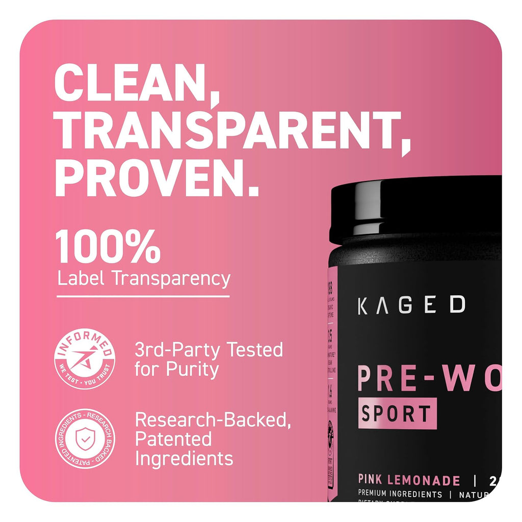 delicious pink lemonade pre-workout mix