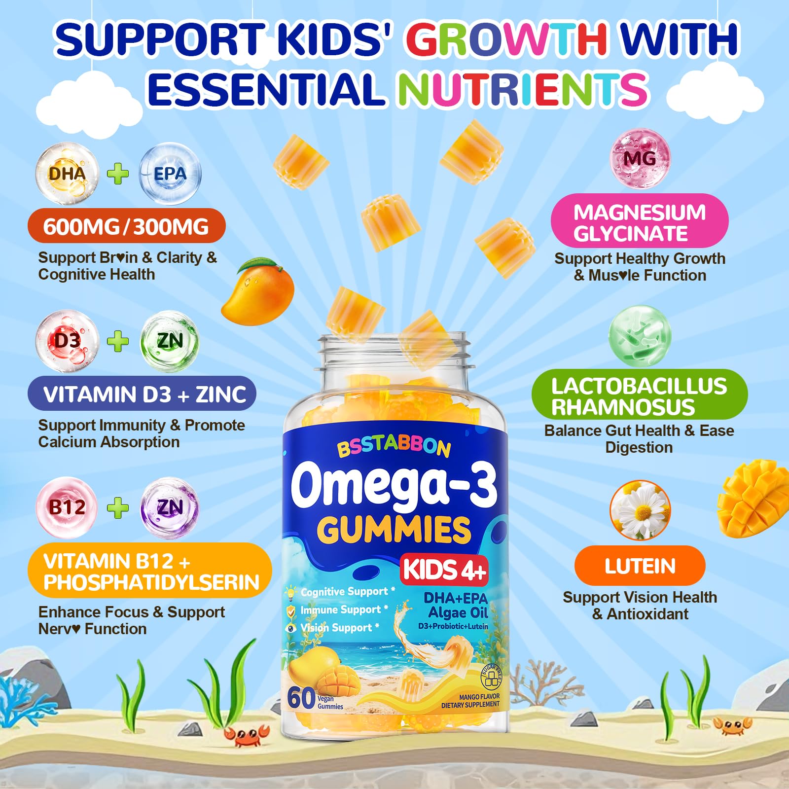 Delicious plant-based Omega 3 treats