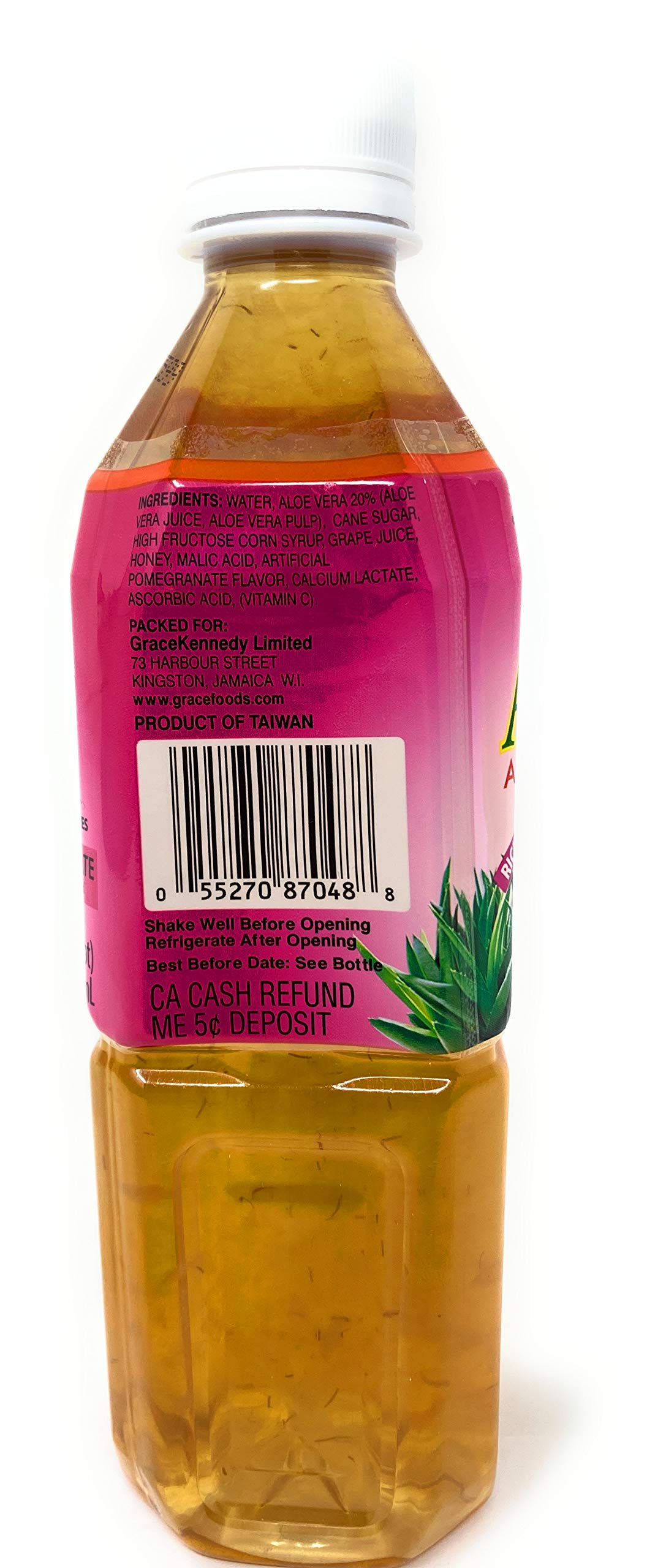 delicious pomegranate flavour aloe vera