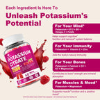 Delicious potassium gummies for adults