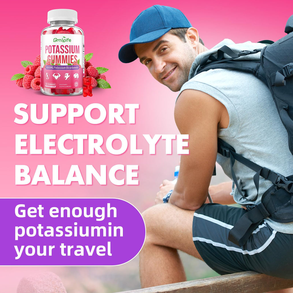 Delicious potassium gummies for daily nutrition