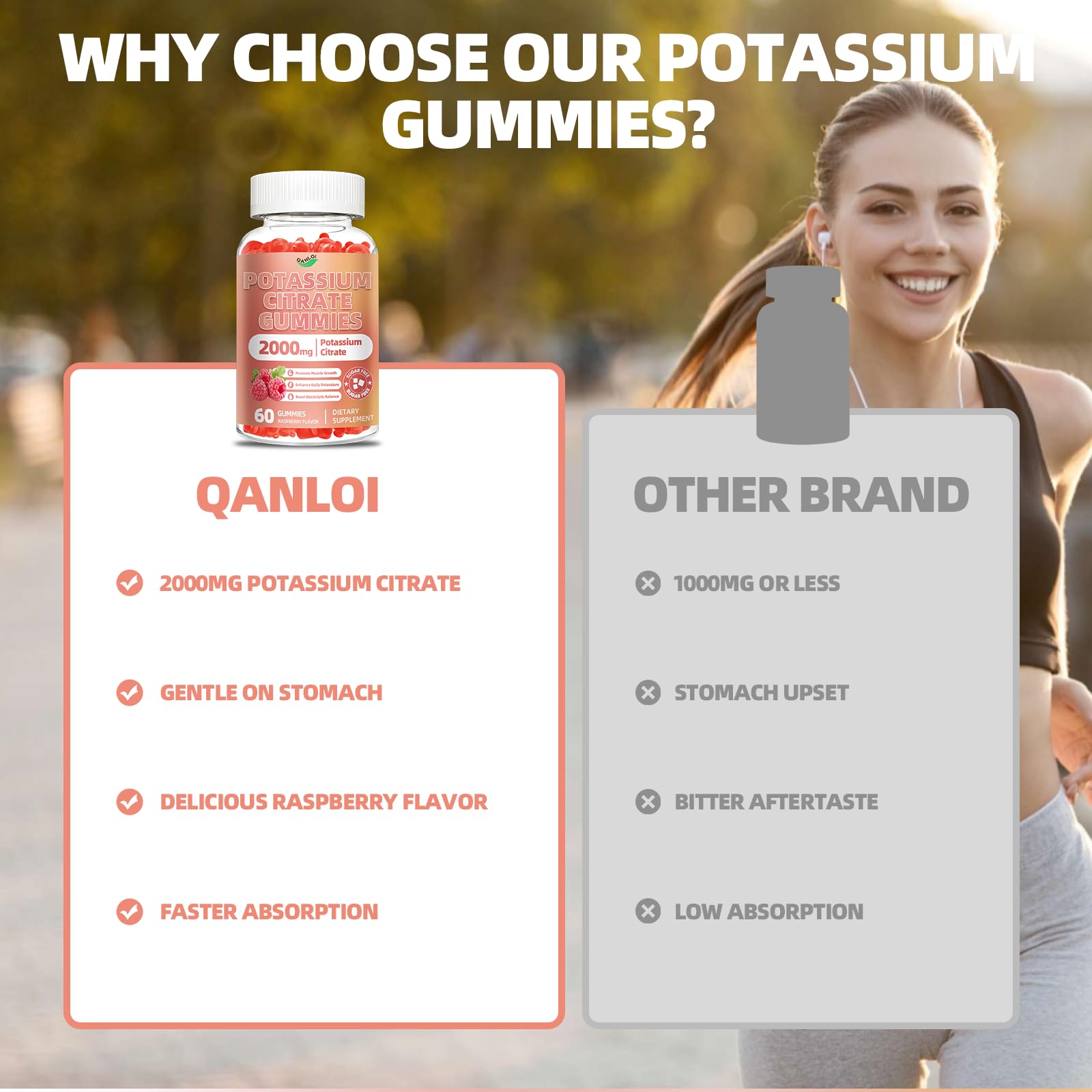 Delicious potassium gummies for daily wellness