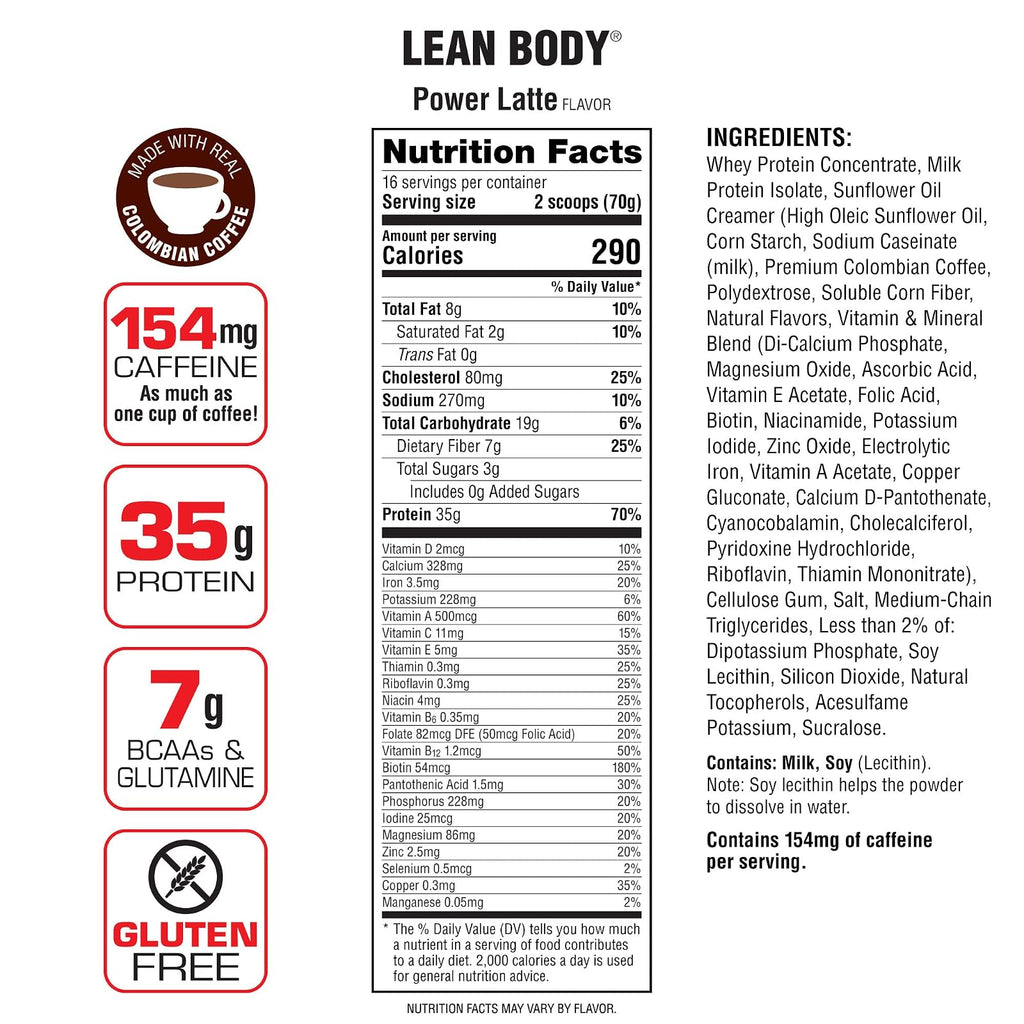 delicious Power Latte protein powder