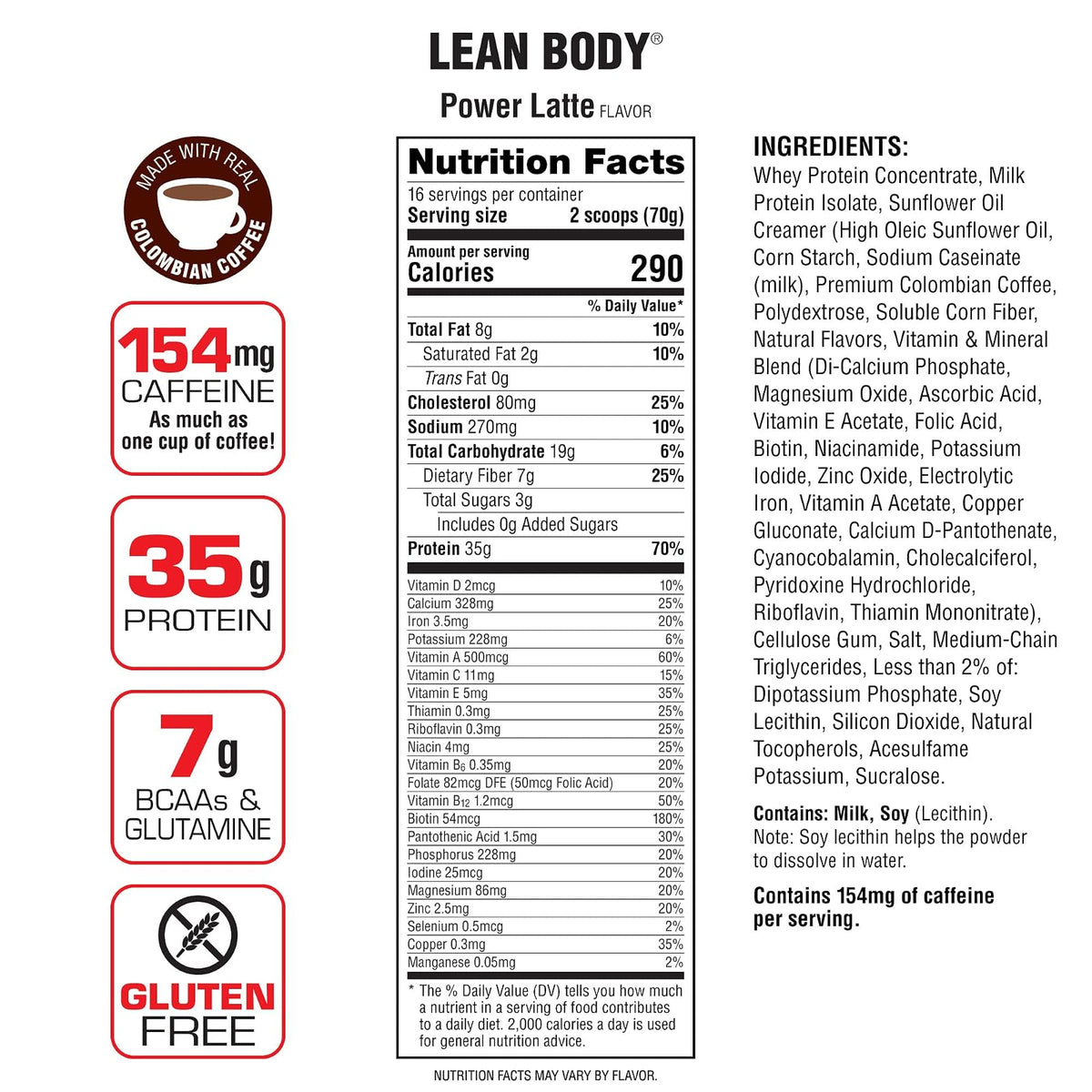 delicious Power Latte protein powder