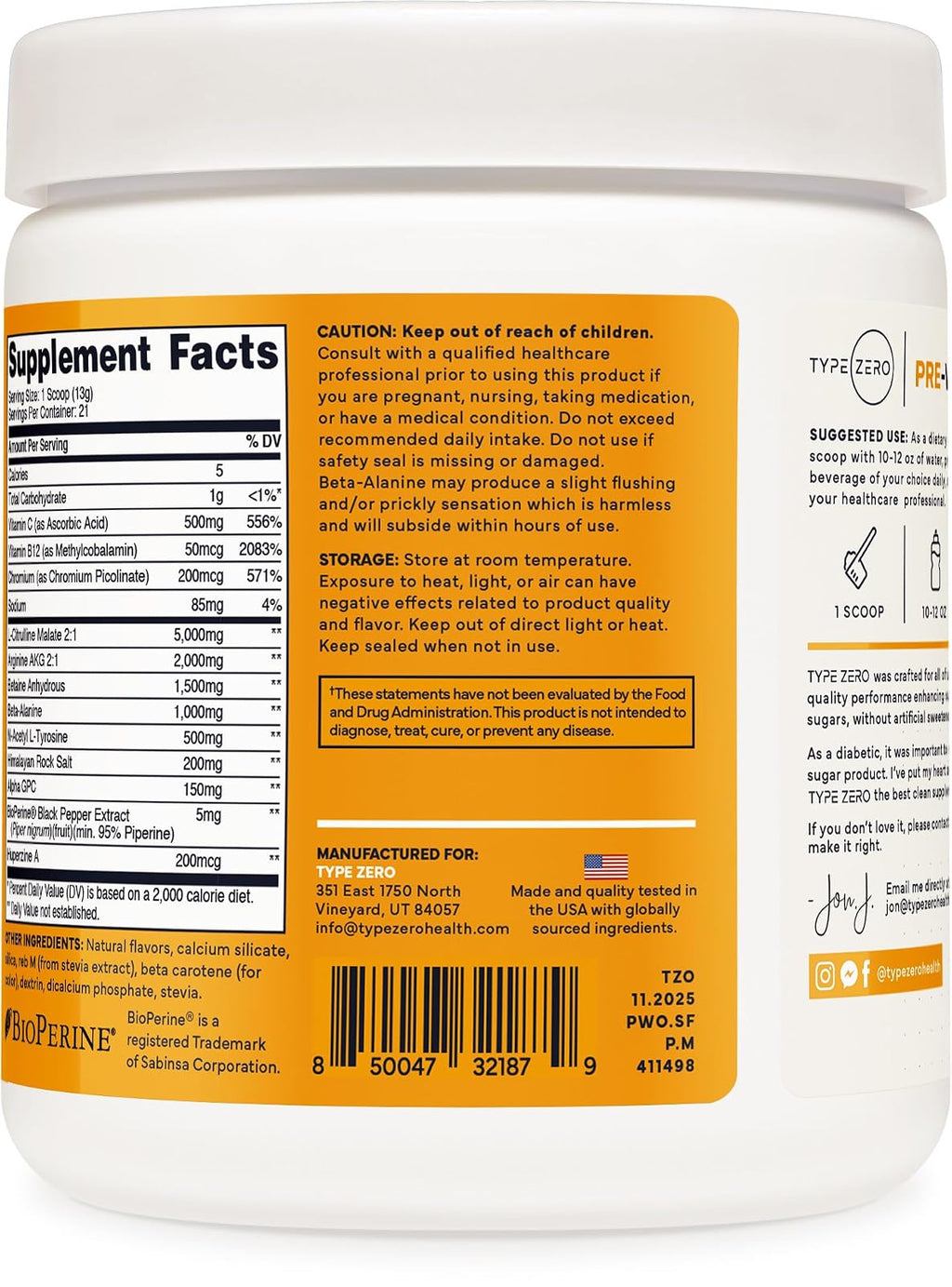 delicious pre workout flavour