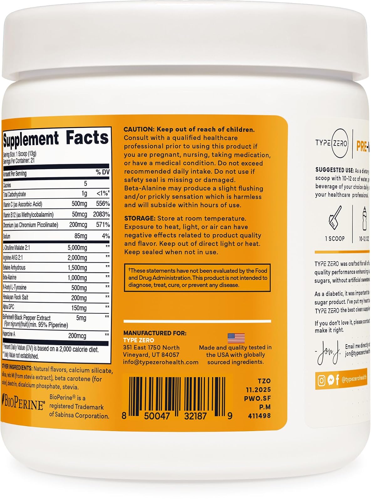 delicious pre workout flavour