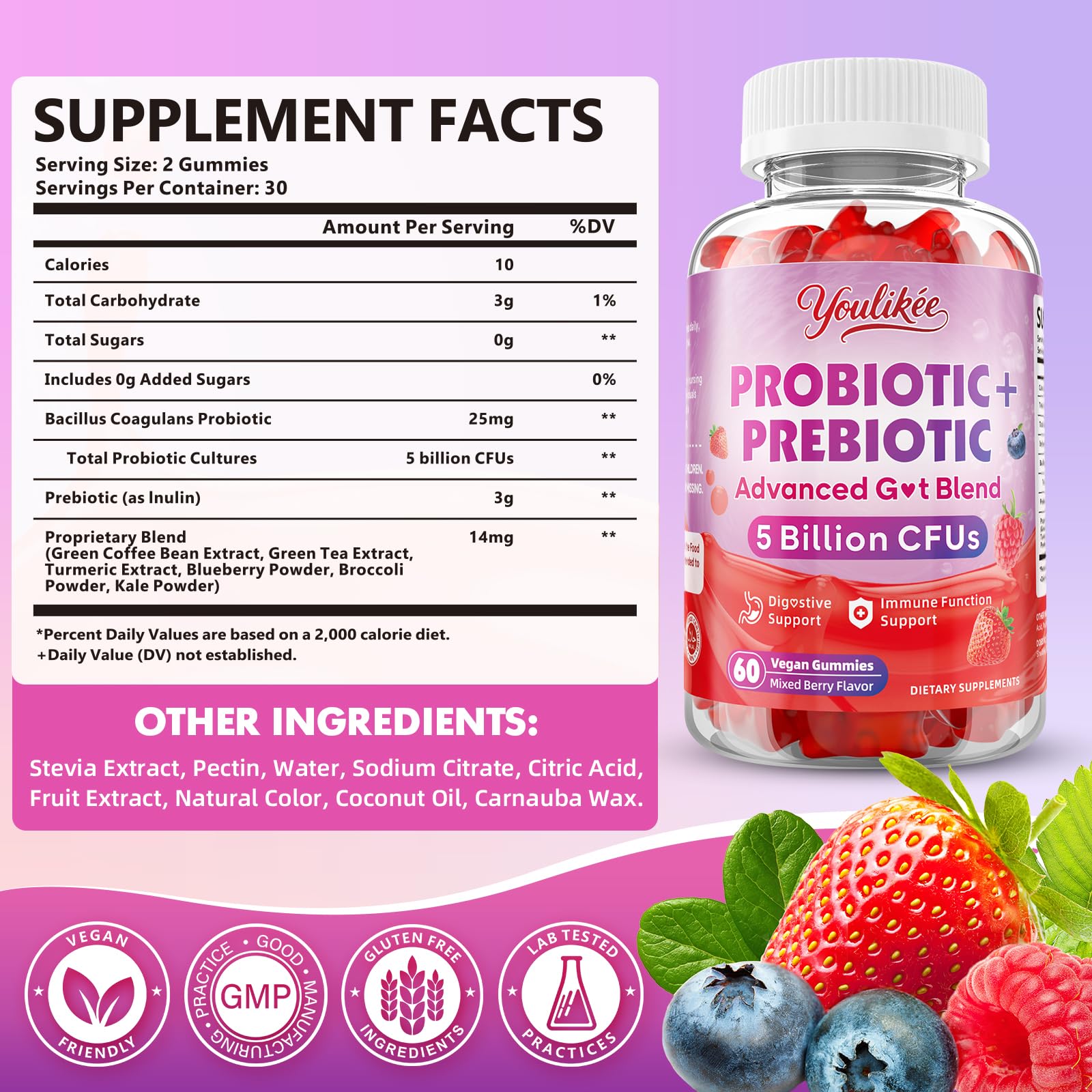 delicious prebiotic and probiotic gummies
