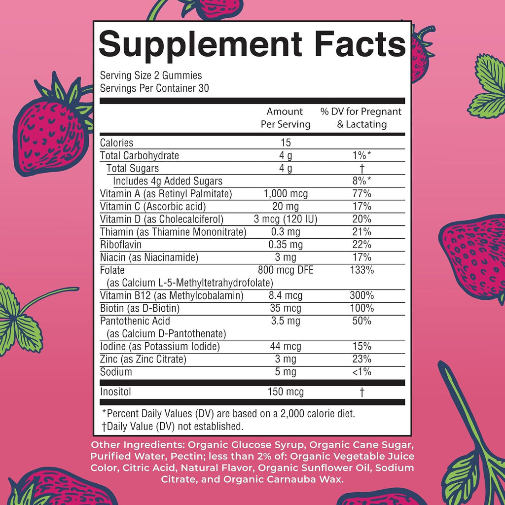 delicious prenatal multivitamin gummies