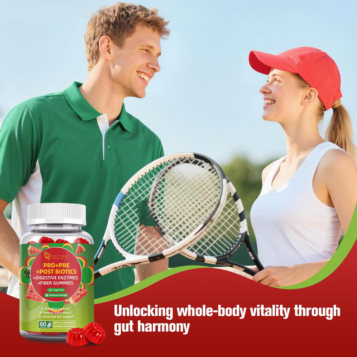 Delicious probiotic gummies for adults